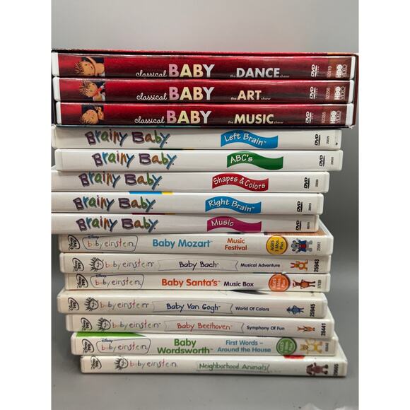 Disney | Media | Baby Einstein Brainy Baby Hbo Classical Baby Dvd Lot ...